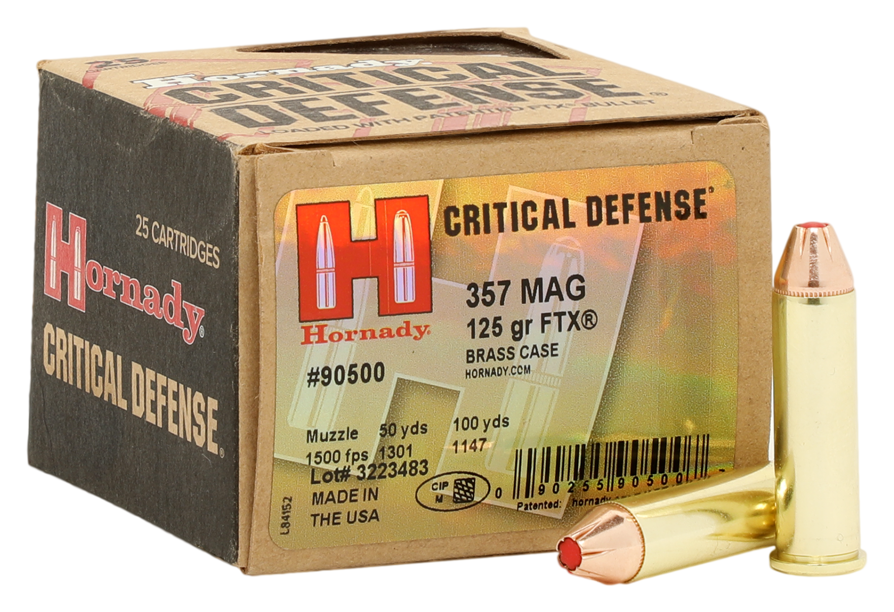 Hornady Critical Defense .357 Magnum 125 Grain Handgun Ammo | Mack's ...